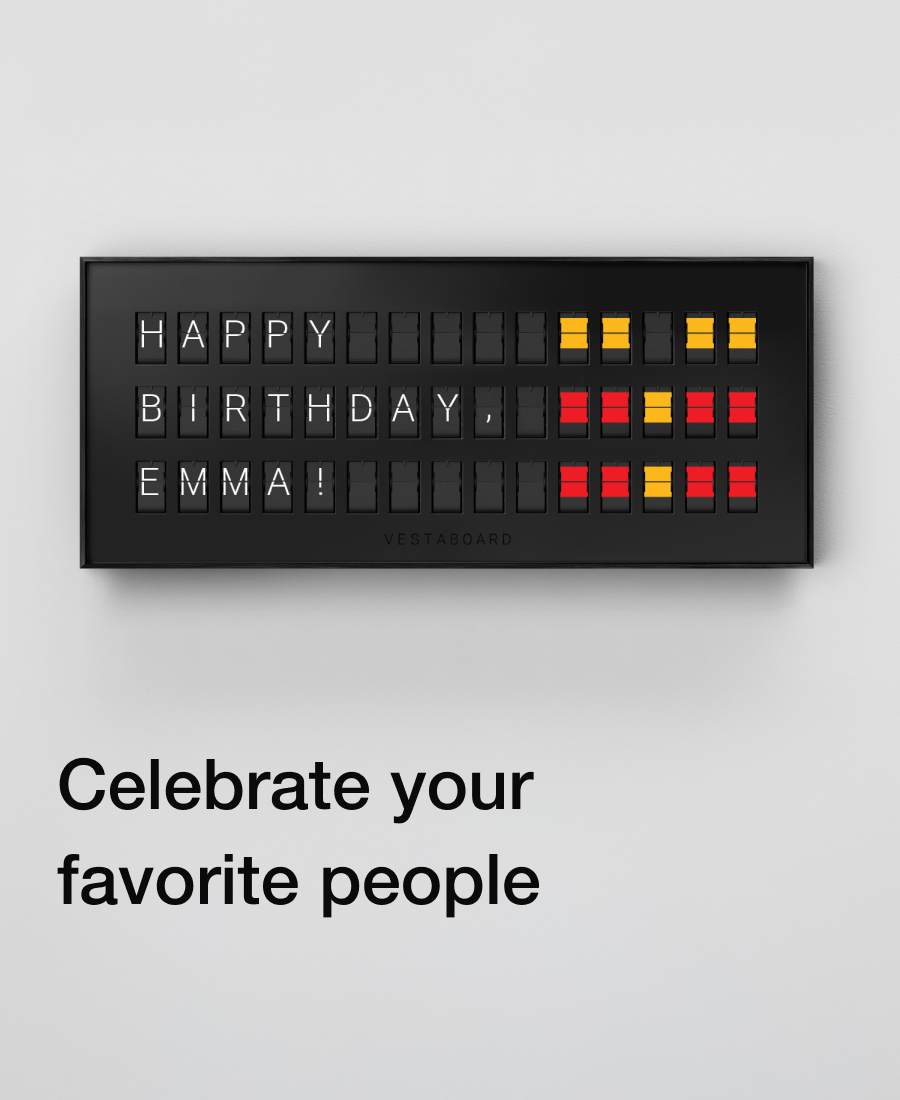 Vestaboard Note - Set the tempo for the ones you love